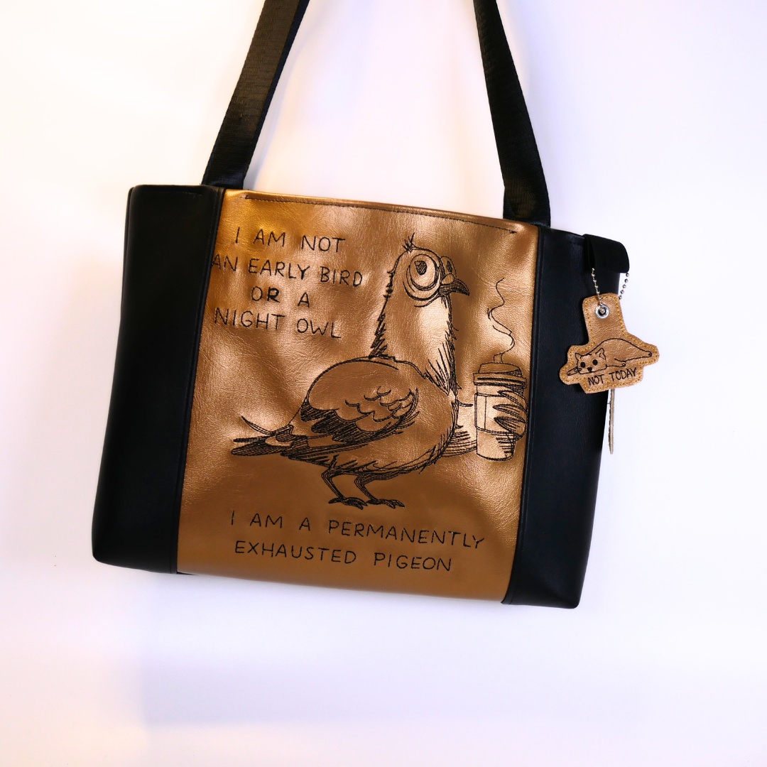 Exhausted Pigeon Tote Bag – Leluna Star