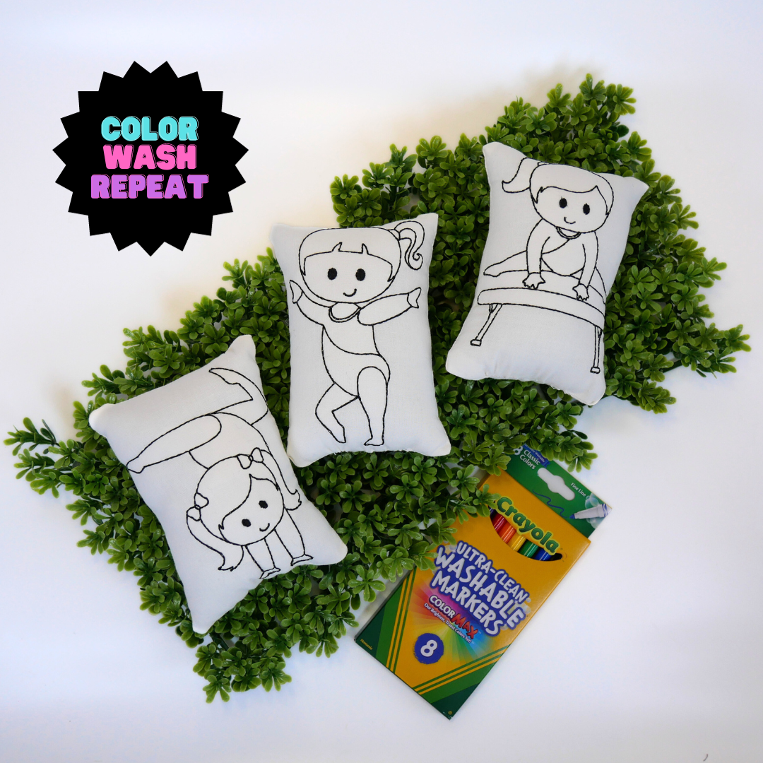 Gymnastic Girls Doodle Dolls – Leluna Star