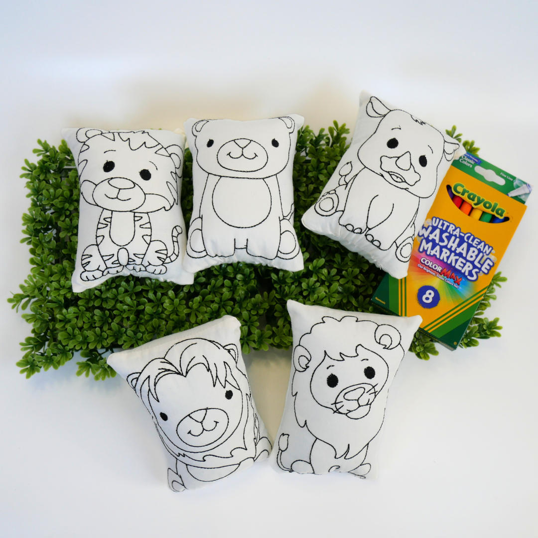 Zoo Animals Doodle Dolls – Leluna Star