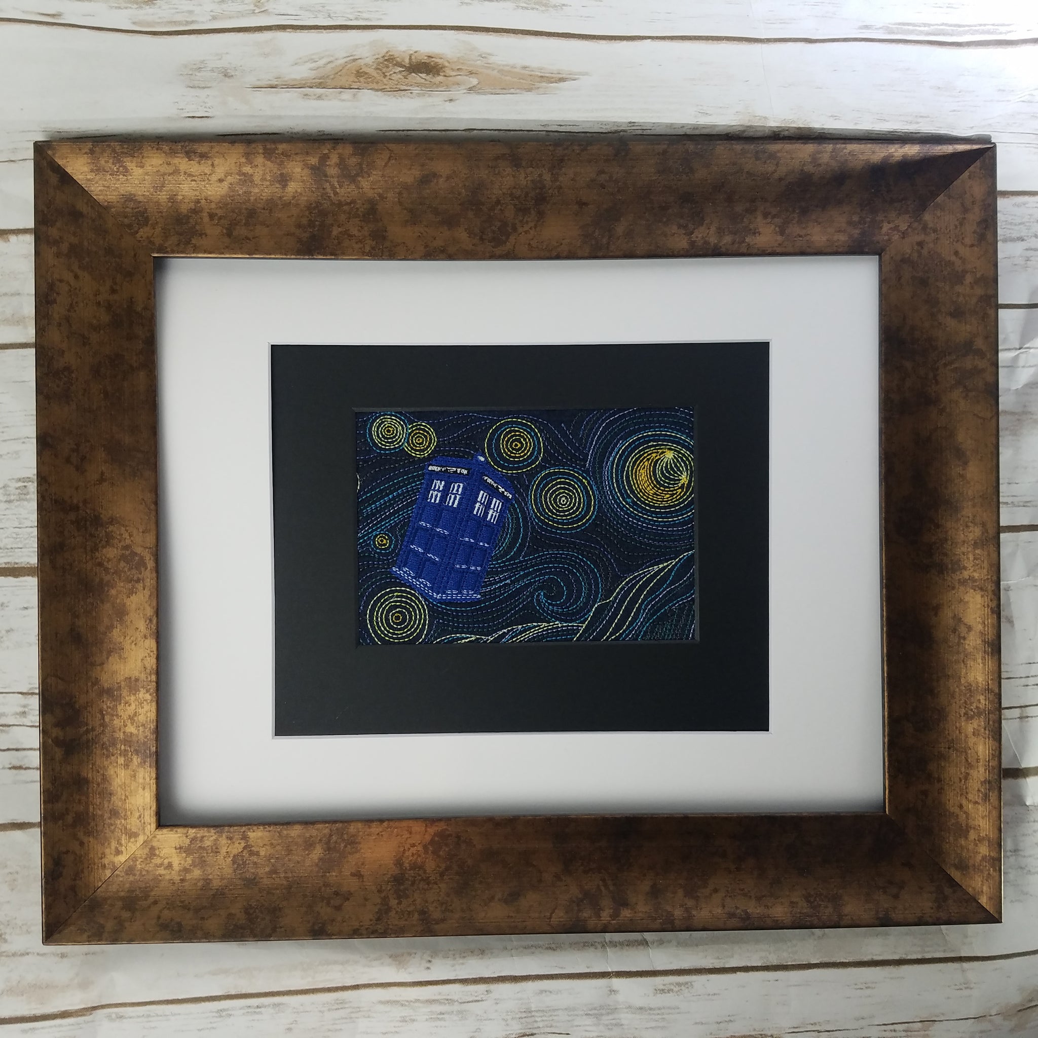 Tardis Starry Night Poster