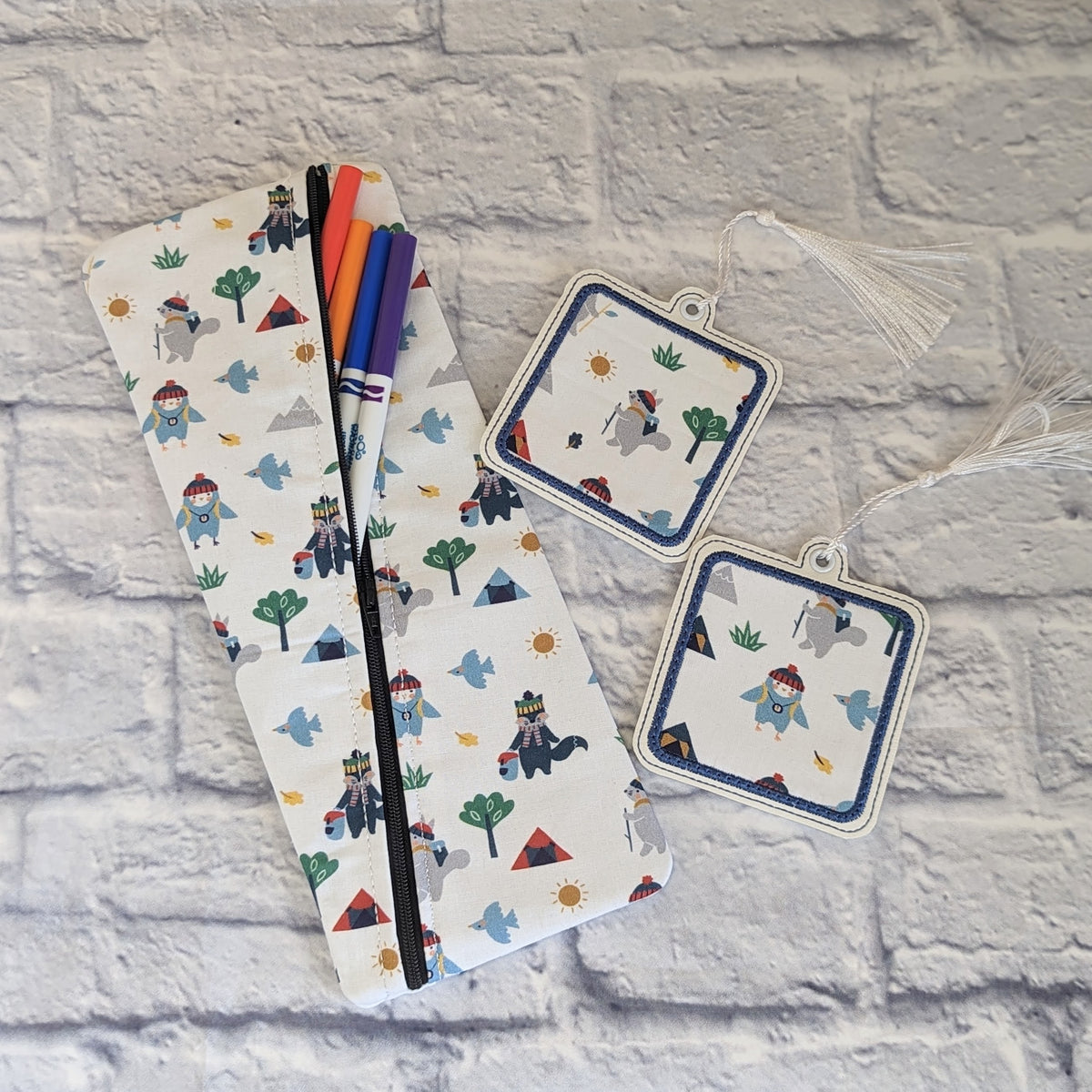 Square Bookmarks - Hiking Animals – Leluna Star